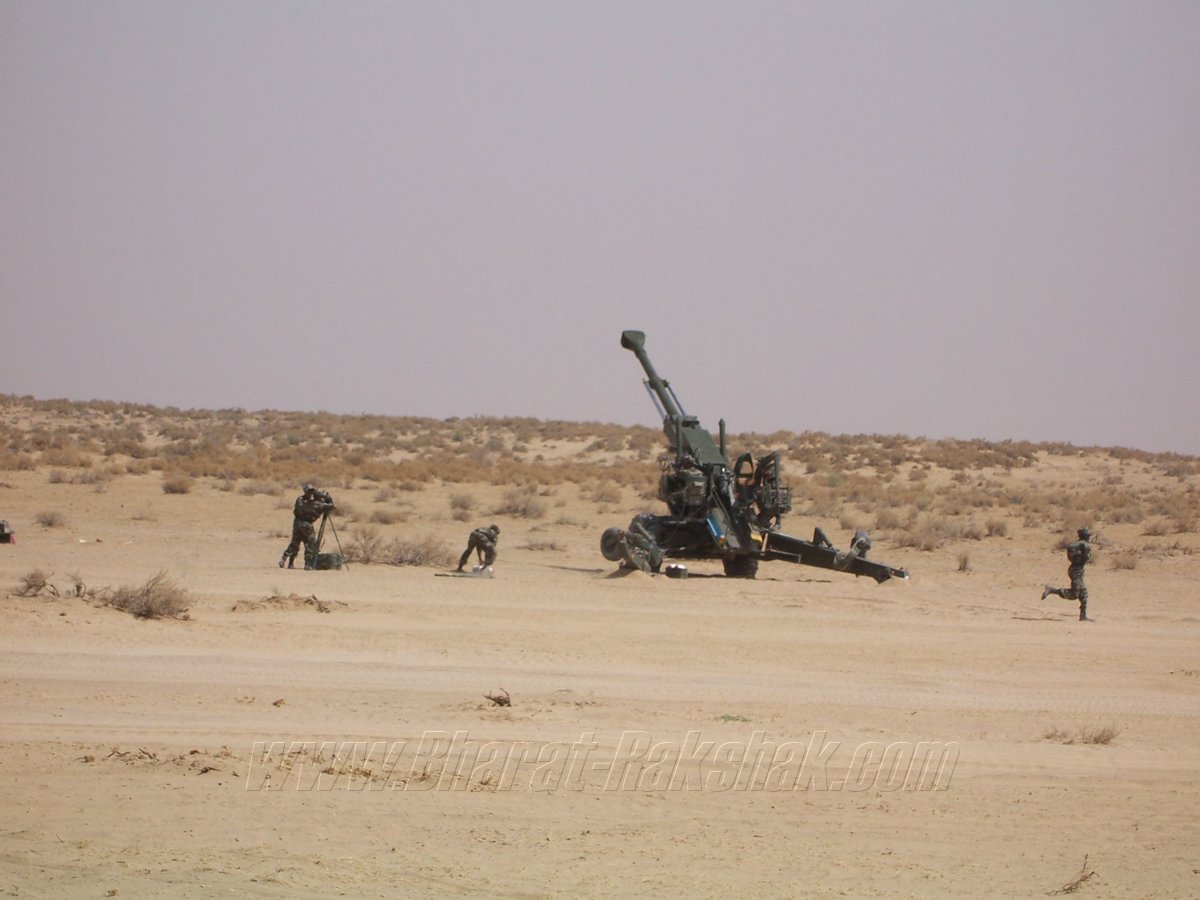 Bofors 'FH77B'; 155mm 52Caliber, Towed-Howitzer of the Indian Army.